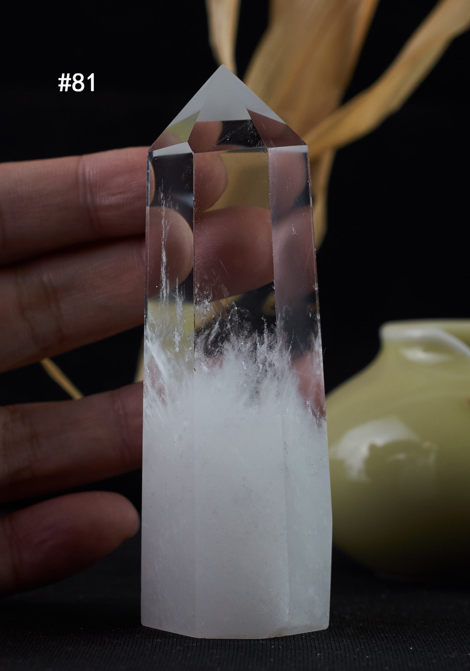 Large Clear Quartz Tower Point/himalaya Clear Quartz - Etsy