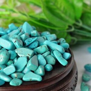 100 Grams Natural Turquoise Tumbled Stones/surface Polished Turquoise ...