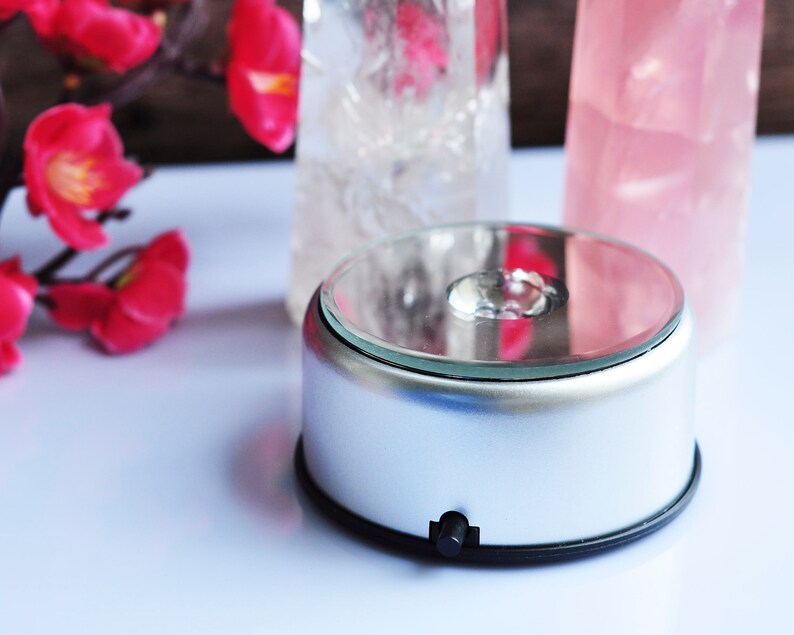 LED Light Crystal Display Rotary Stand/colorful LED Crystal | Etsy