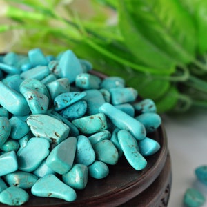 100 Grams Natural Turquoise Tumbled Stones/surface Polished Turquoise ...