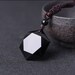 Natural Faceted Obsidian Pendant /obsidian Jewelry/natural Gemstone ...