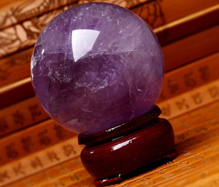 High Quality Natural Violet Amethyst Sphere/hand Carved Brazil Amethyst ...