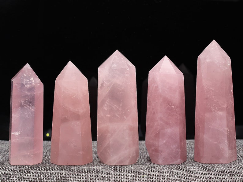 High Quality Natural Rose Quartz Tower Rose Quartz Point/rose Quartz ...