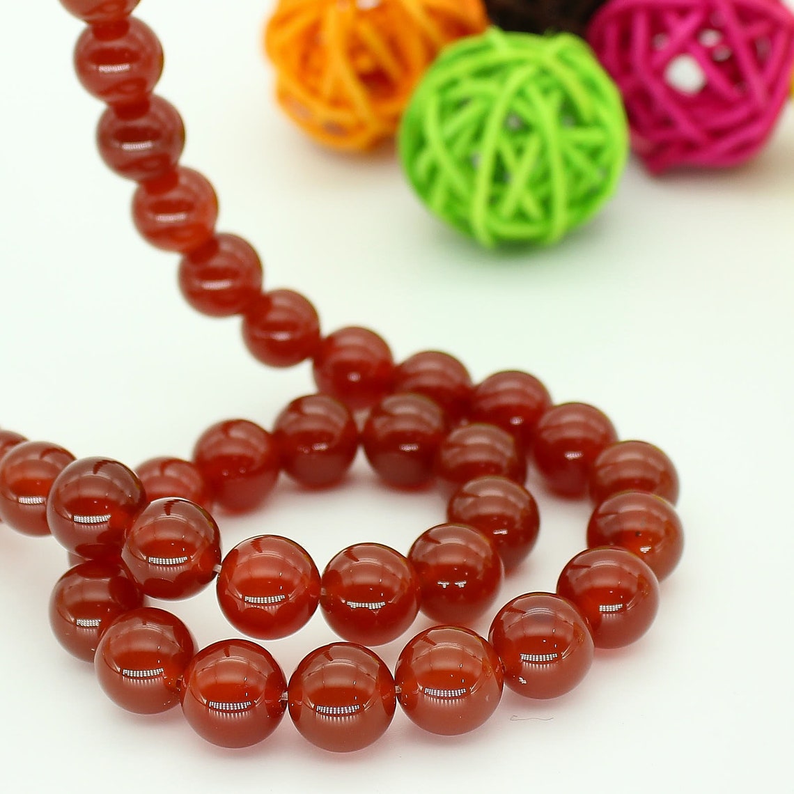 Red Agate 6mm/8mm/10mm/12mm 5A Quality Natural Red Agate - Etsy