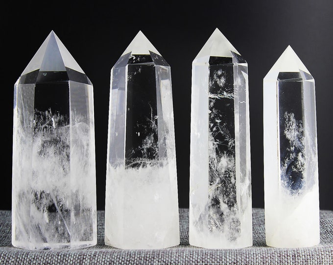 Large Clear Quartz Tower Point/himalaya Clear Quartz Obelisk/crystal ...