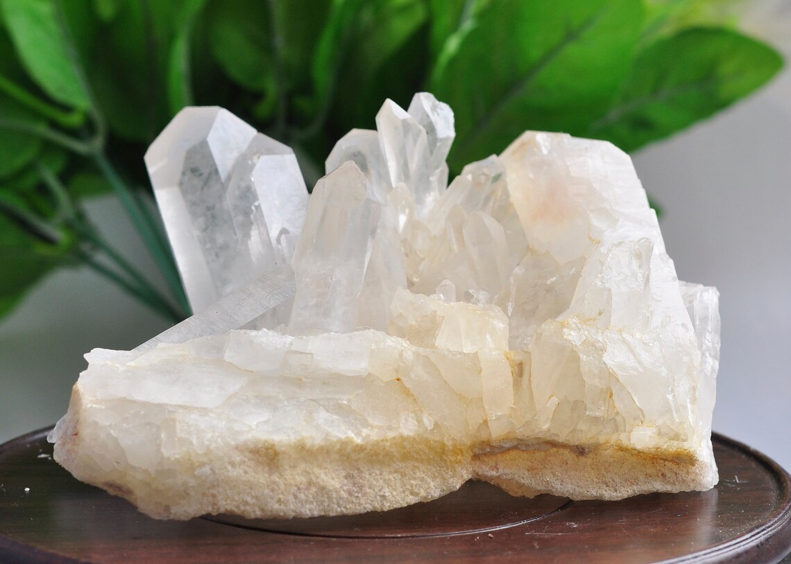 1.28 LB Clear Quartz Cluster/ Perfect Red Crystal Cluster/ - Etsy