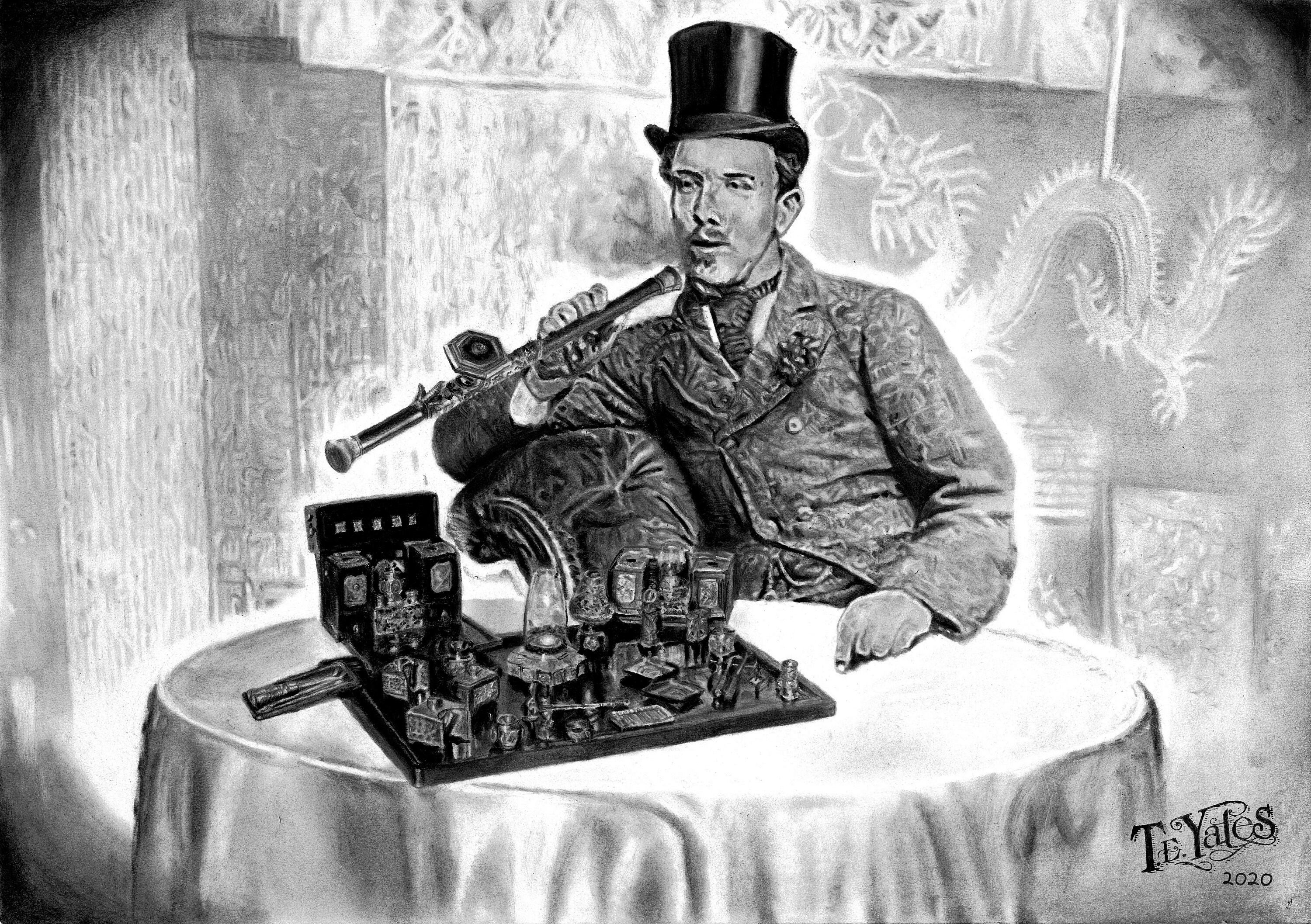 A Victorian Gentleman Smoking Opium - Etsy UK