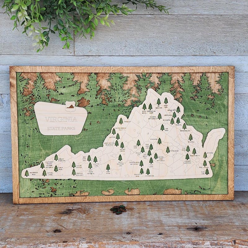 Virginia State Parks Maps - Etsy