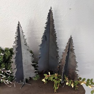 Metal Three Dimensional Pine Trees | Etsy