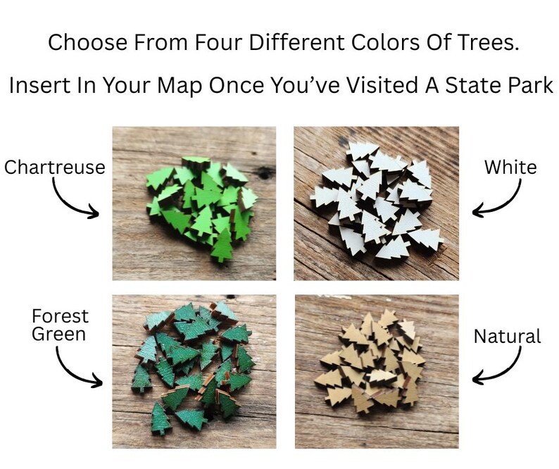 Ohio State Park Map, Travel Tracker. OH State Park, Gifts for State ...