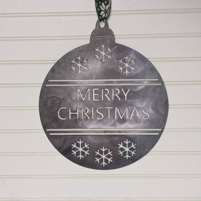 Metal Christmas Ornaments - Etsy