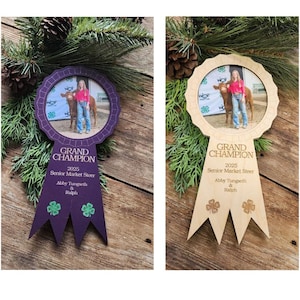 4-H, FFA Grand Champion Ribbon Picture Frame, Show Stock Thank You ...
