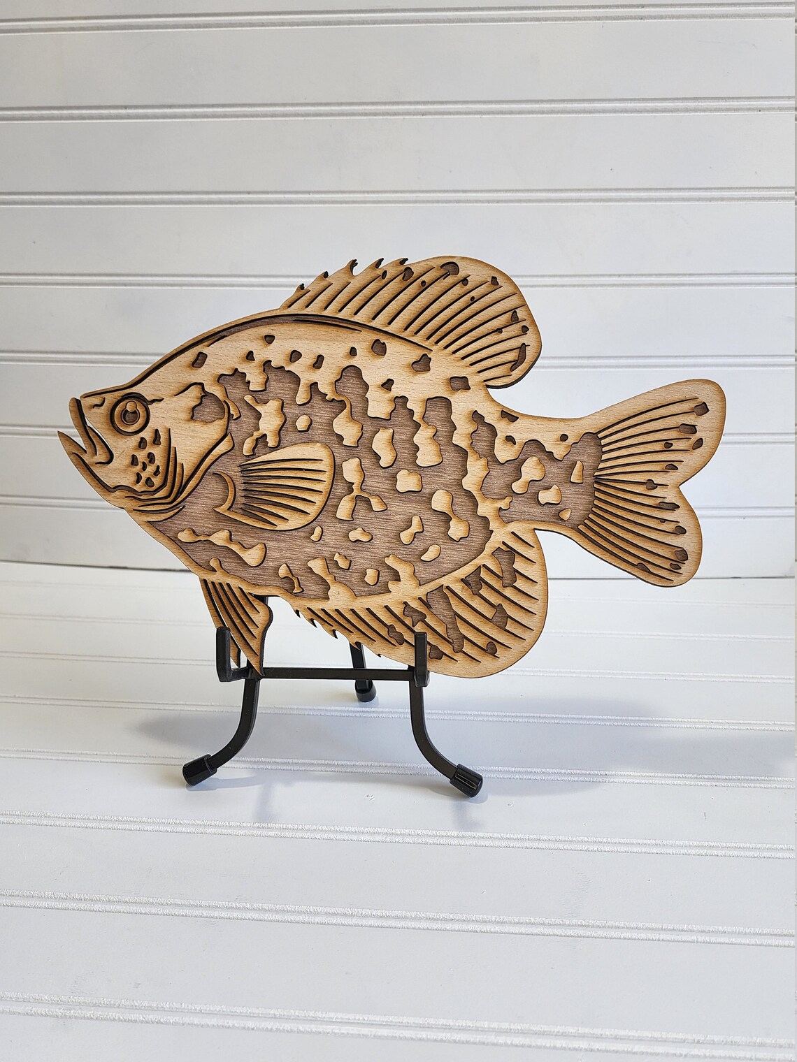 Wooden Crappie Fish Sign, Father's Day Gift, Men's Office Decor ...