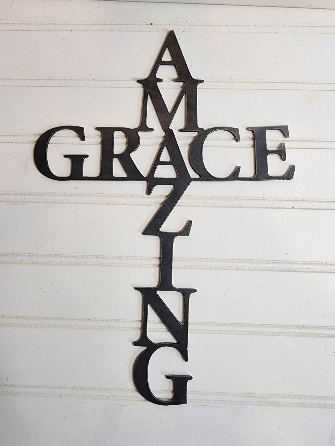Amazing Grace Metal Sign, Christian Decor - Etsy