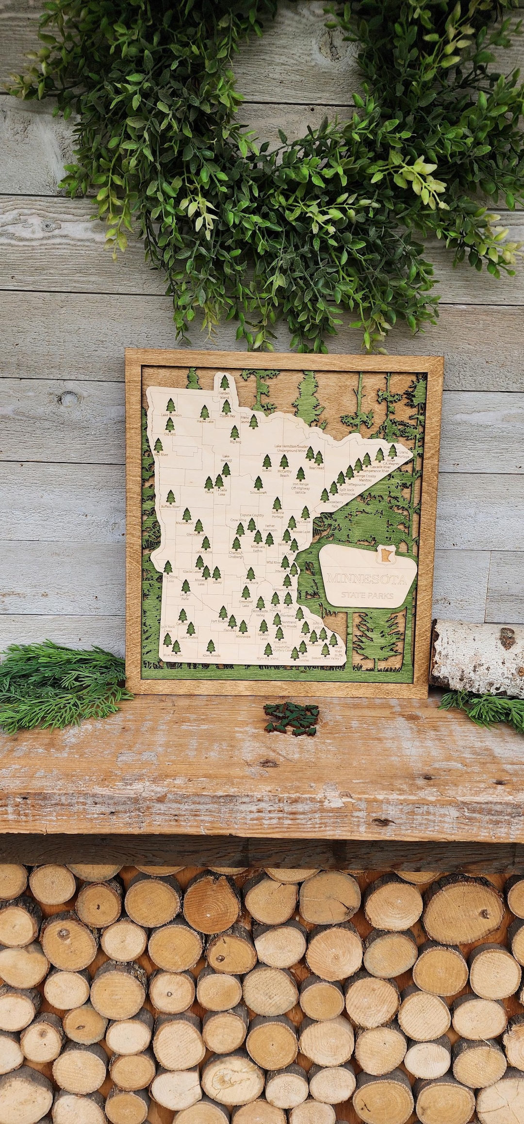 Minnesota State Parks Map, Wall Art, Hiking & Camping Map, Outdoor ...