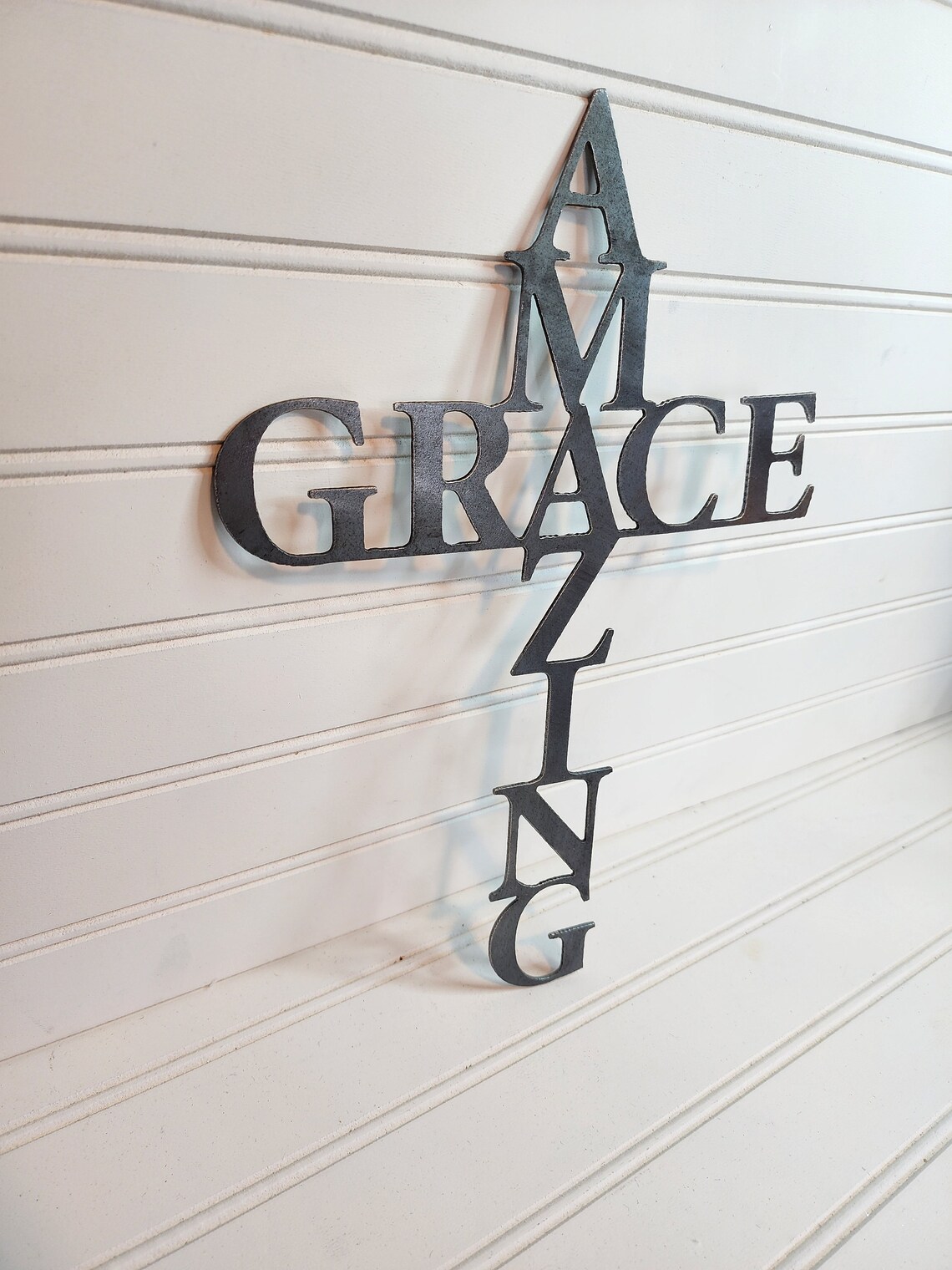 Amazing Grace Metal Sign, Christian Decor - Etsy