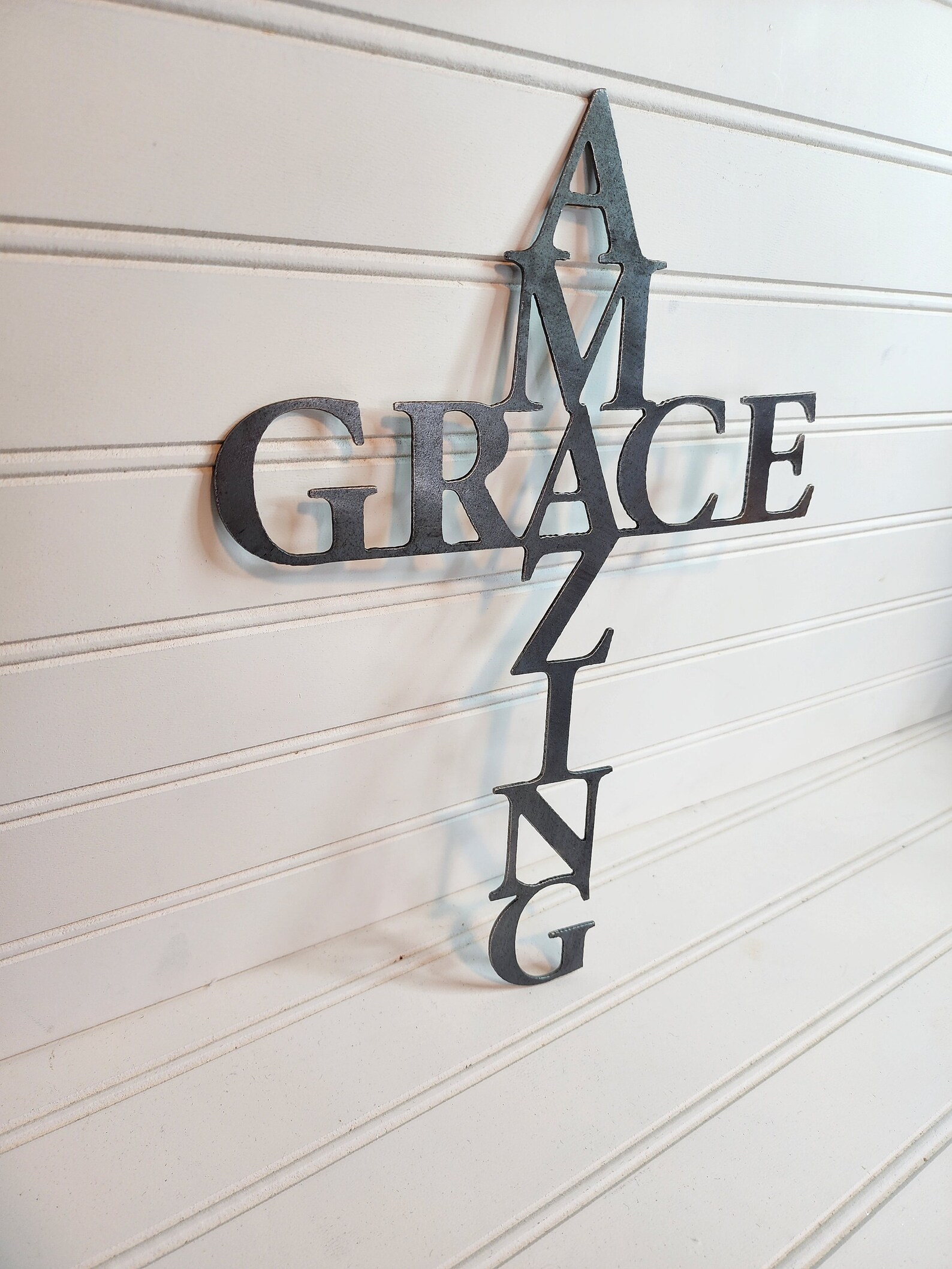 Amazing Grace Metal Sign, Christian Decor - Etsy