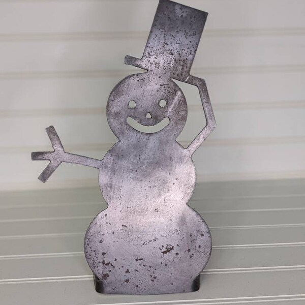 Metal Snowman - Etsy