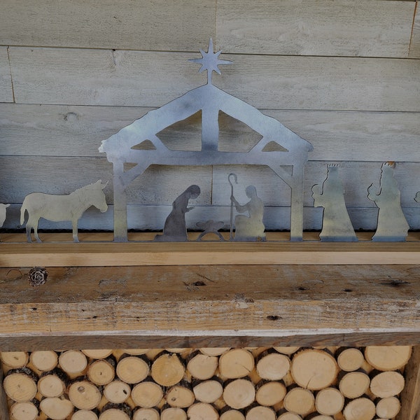 Metal Nativity - Etsy