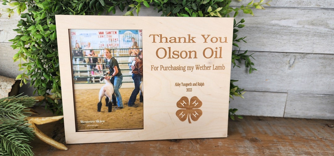 Livestock Auction Thankyou Plaque, Show Cattle, Blue Ribbon Auction ...