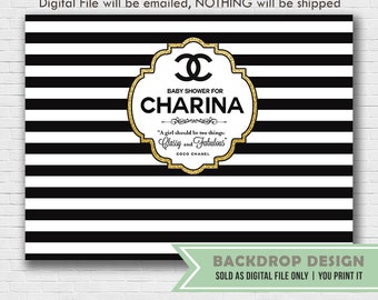 Chanel backdrop | Etsy