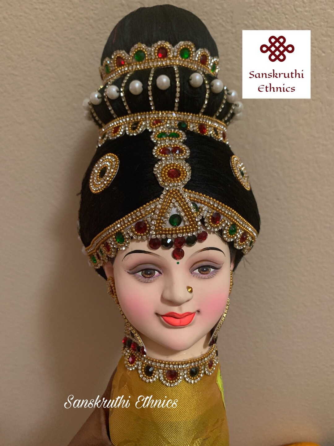 Lakshmi Face/ Gowri Face/ Devi Face/ Festival Essentials/ Devi - Etsy