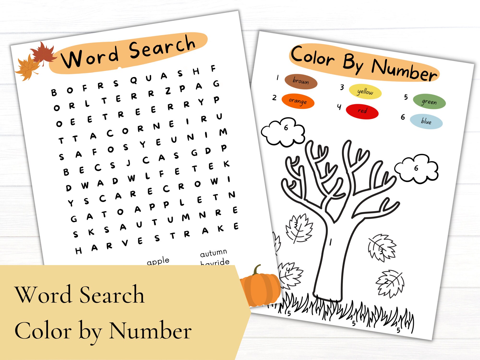 Fall Activity Book Printable L Homeschool Printable Activities - Etsy