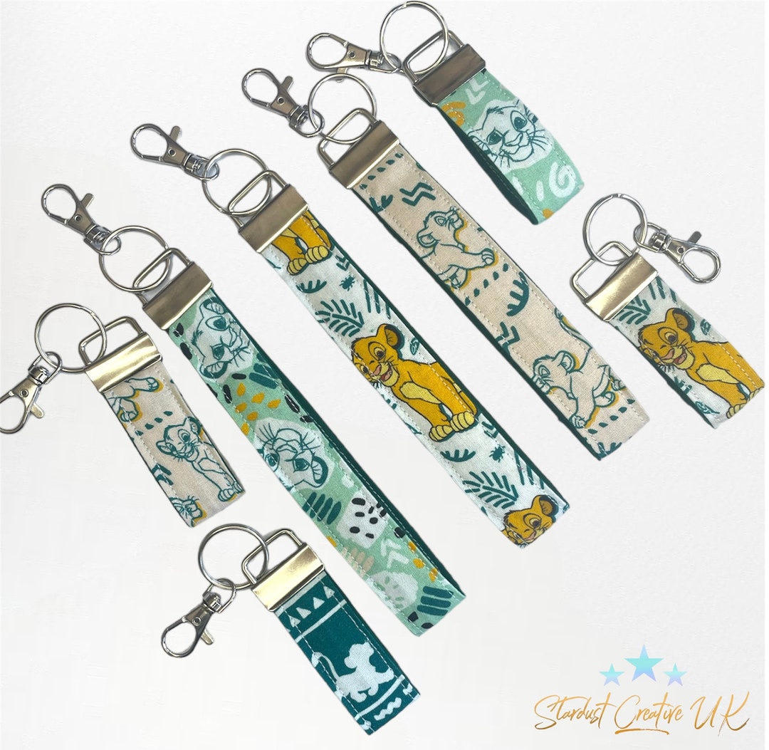 The Lion King Wristlet Key Chain, Simba Keyring, Personalised Disney ...