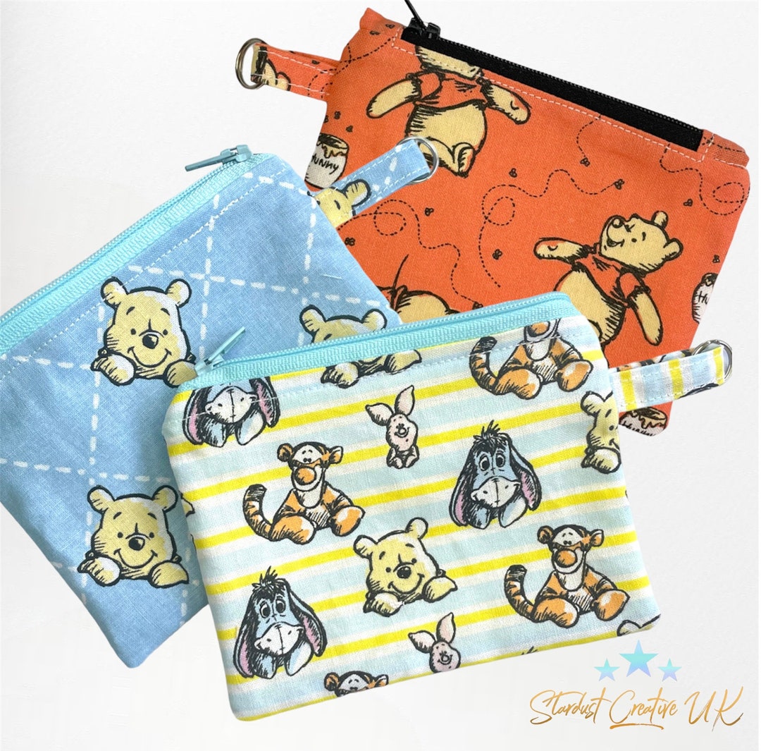 Winnie the Pooh Zip Money Pouch, Small Disney Card Holder, Orange Pooh ...