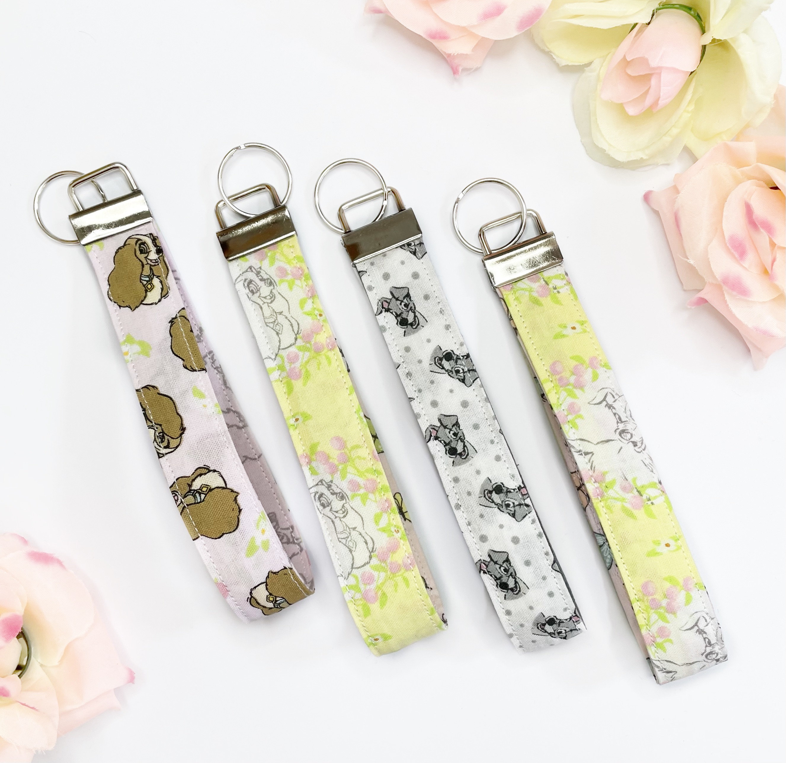 Disney Dogs Wristlet Key Fob, Dog Owner Keyring, Lady and the Tramp Key ...