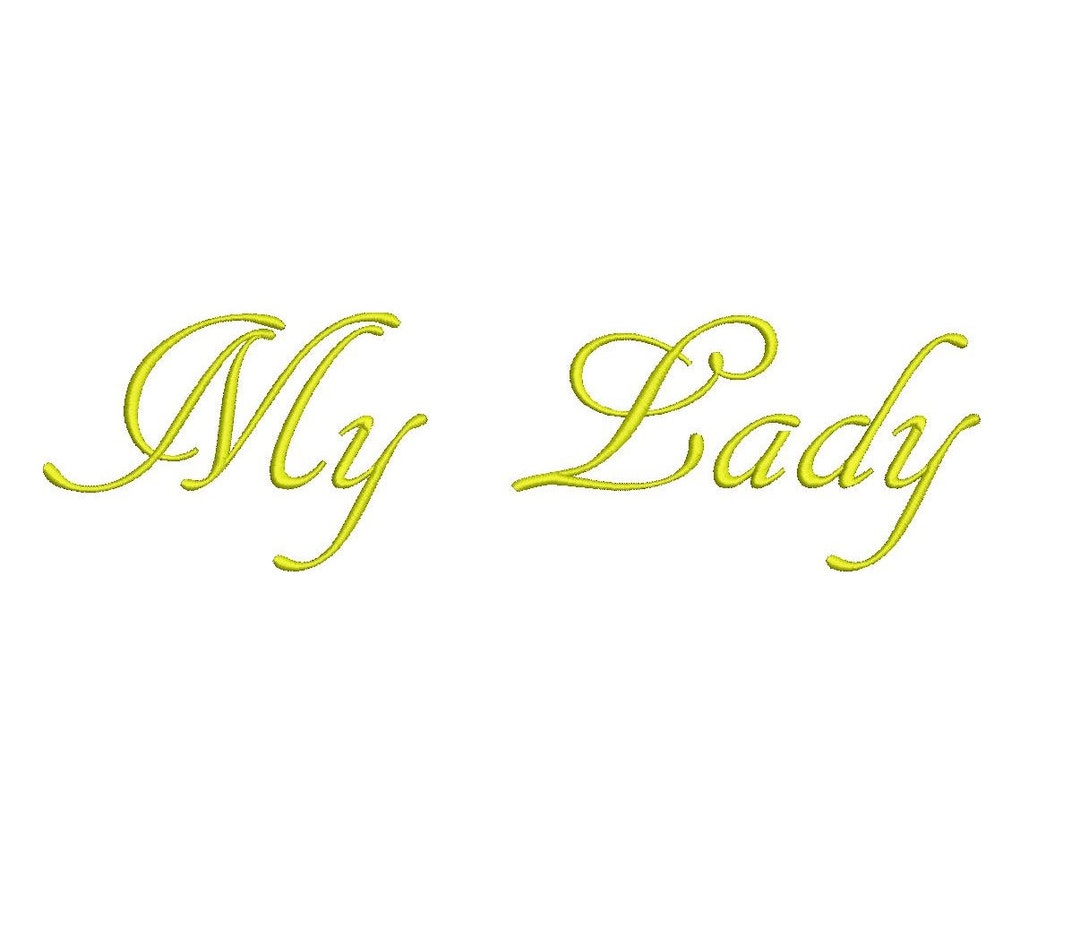 My Lady Embroidery Font Bx (compatible With 17 Machine File Formats ...