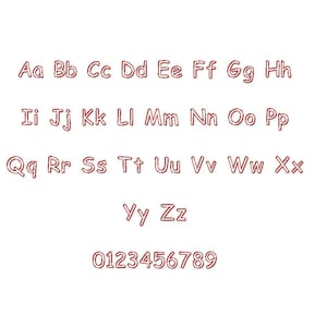 Comic Outline Embroidery 3d Puff Foam Font With Easy 10 Steps Pdf ...