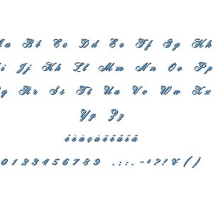 Aerolite Shadow Embroidery Font Formats Bx + Pes, Sizes 0.50 (1/2), 0. ...
