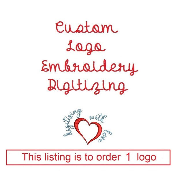 Digitized Embroidery - Etsy