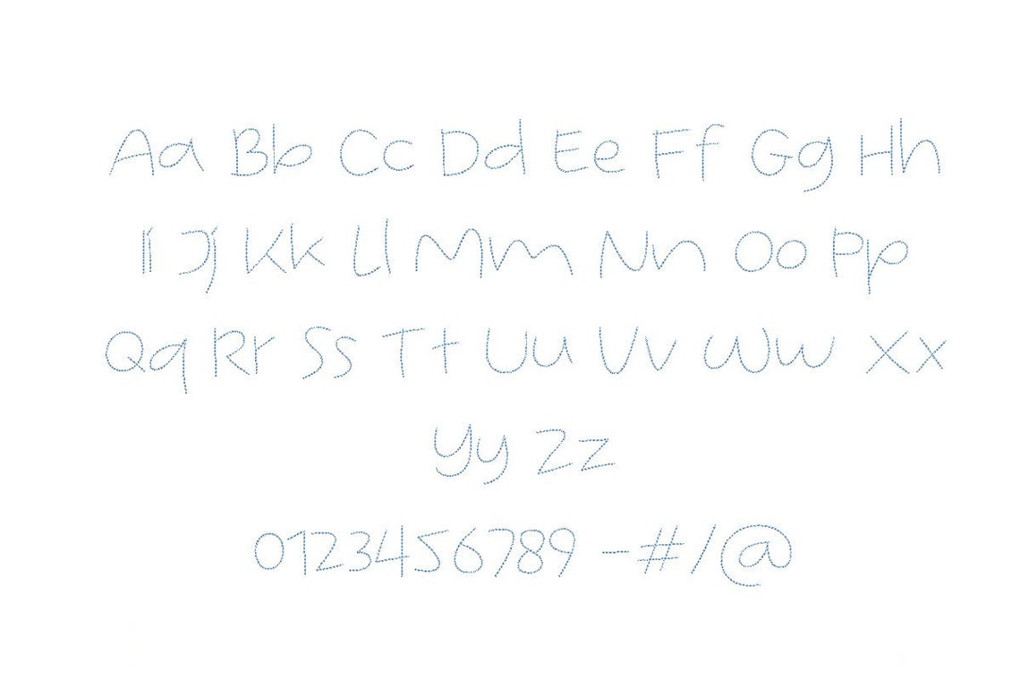Homade Mcracken Bean Stitch ESA Embroidery Font for Wilcom Softwares ...