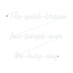 Liar Script Bean Stitch Machine Embroidery Font 6 Sizes (MHA) - Etsy