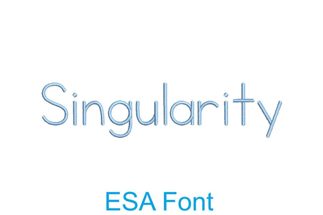 Singularity ESA Embroidery Font - Etsy