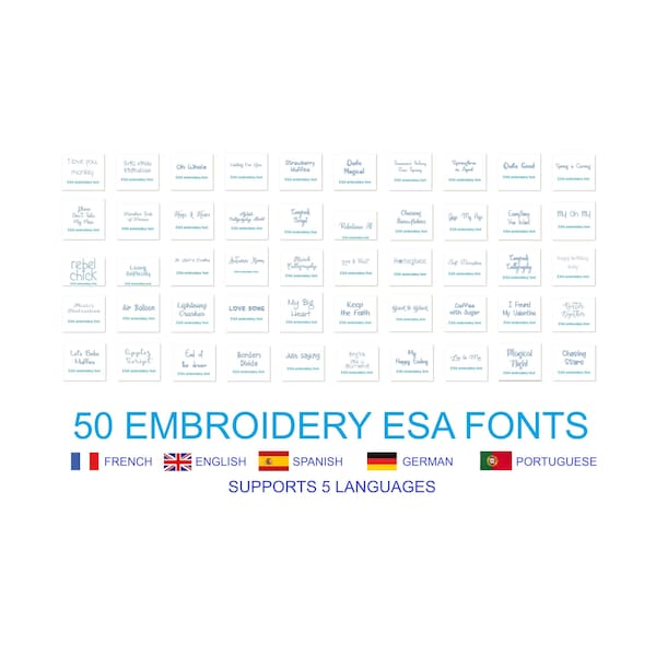 Esa Font File - Etsy