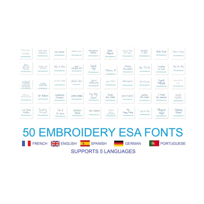 Esa Font File - Etsy