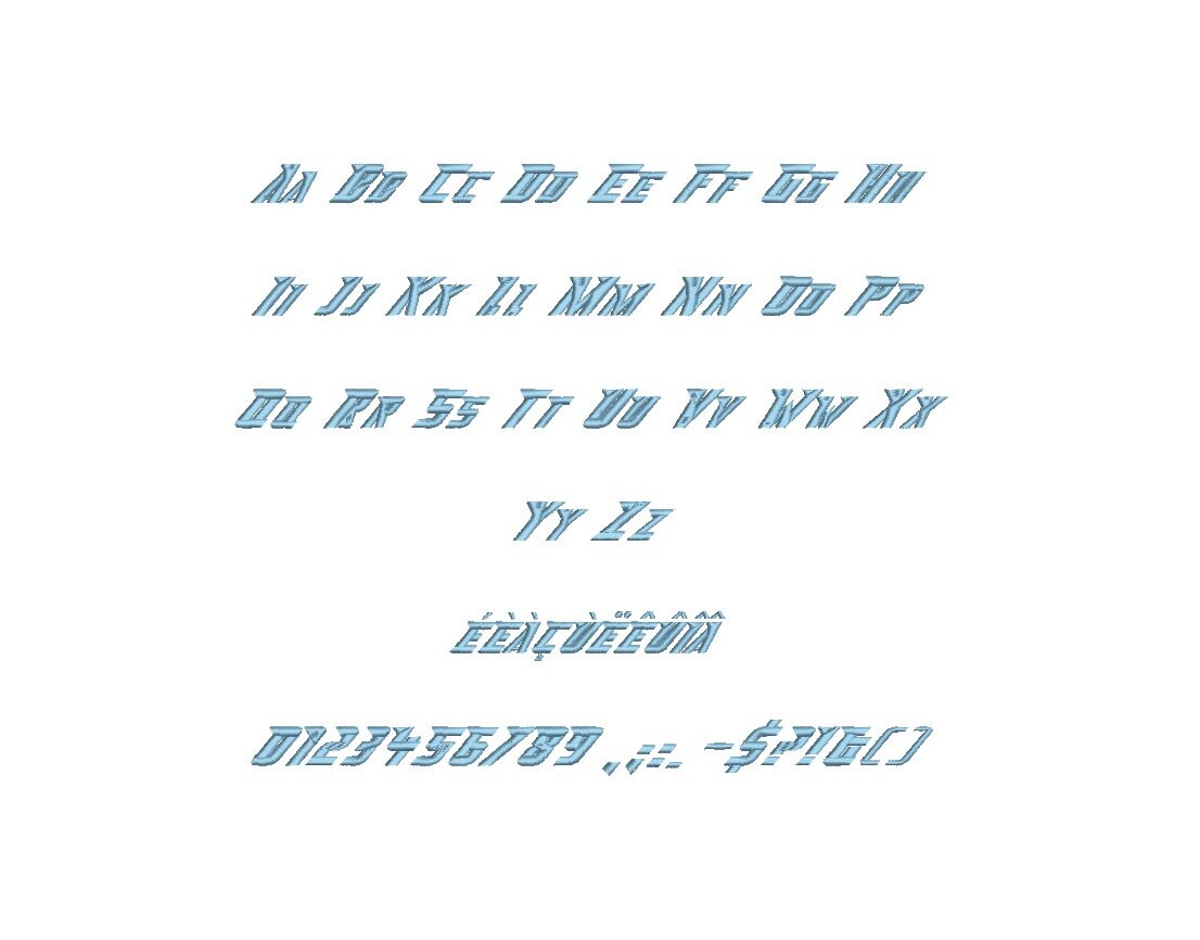 Abberancy™ Fancy Block Embroidery Font Formats PESBX 16 Sizes | Etsy