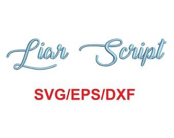 SVG DXF Font Script Calligraphy Handdrawn Scribble Chalkboard Vector ...