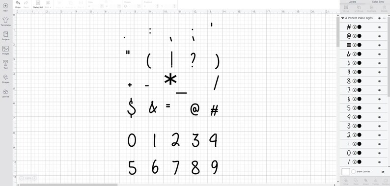 A Perfect Place Font Svg/eps/dxf Alphabet Cutting Files (MHA) - Etsy
