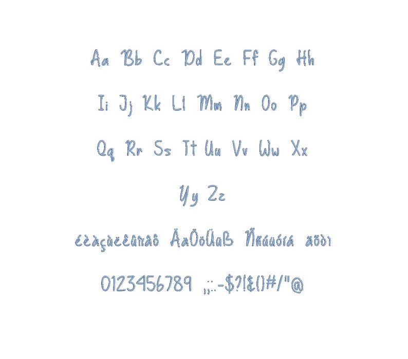 Basically Yes ESA Embroidery Font With Commercial License (MHA) - Etsy