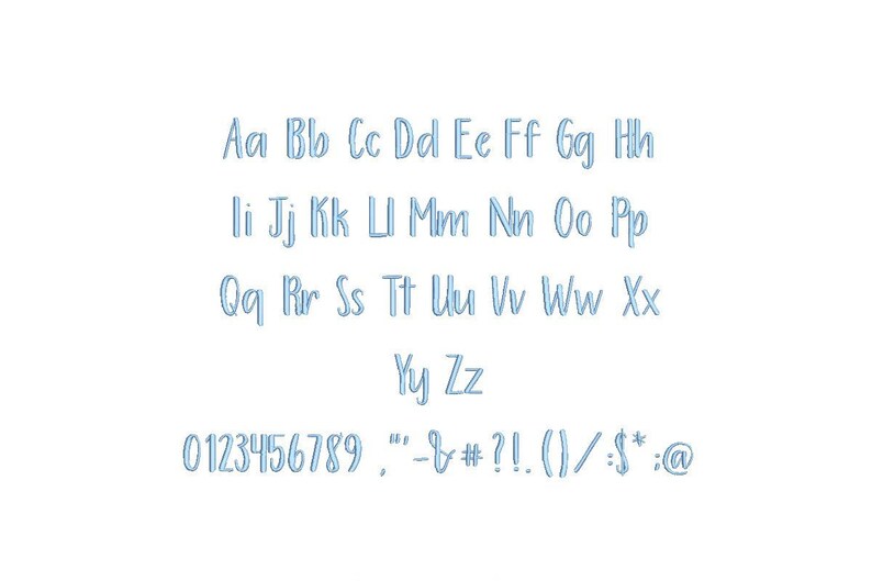 Ethan Script ESA Embroidery Font - Etsy