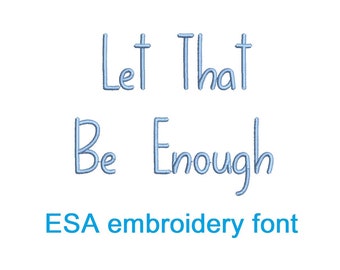 Wilcom Esa Font - Etsy