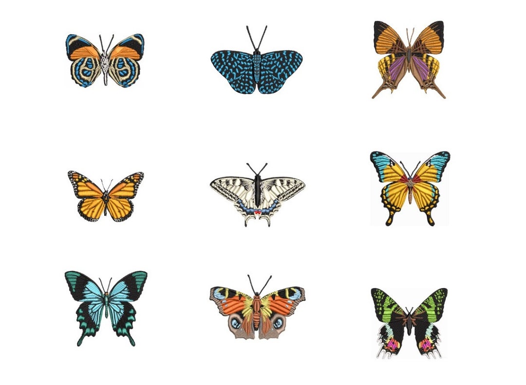 World's Most Beautiful Butterflies, Embroidery Designs With Commercial ...