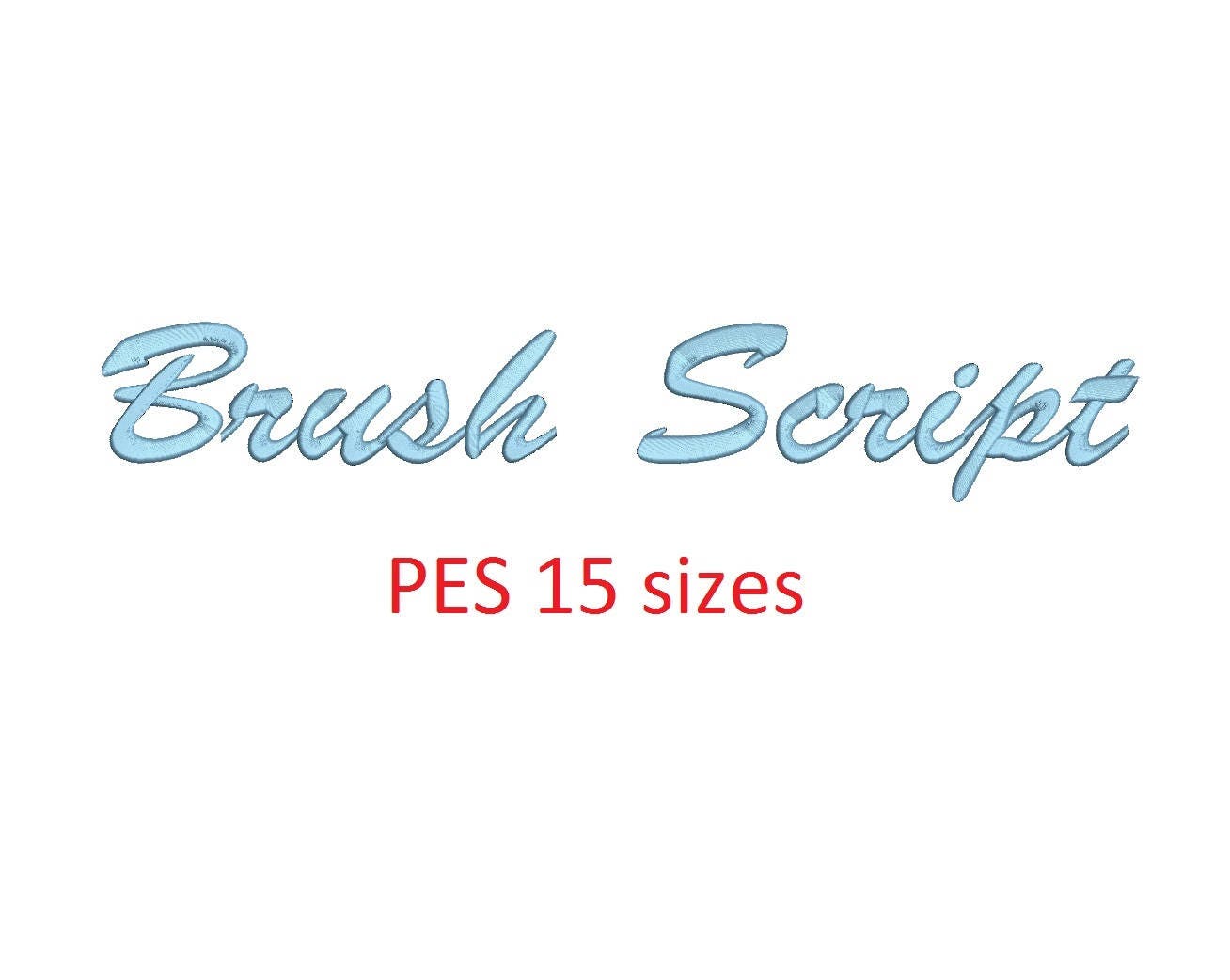Brush Script Embroidery Font