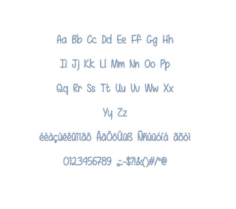 Really Awesome ESA Embroidery Font (MHA) - Etsy