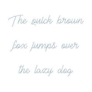 Liar Script Bean Stitch Machine Embroidery Font 6 Sizes (MHA) - Etsy
