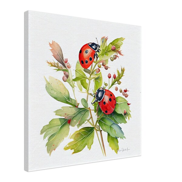 Ladybug Painting - Etsy